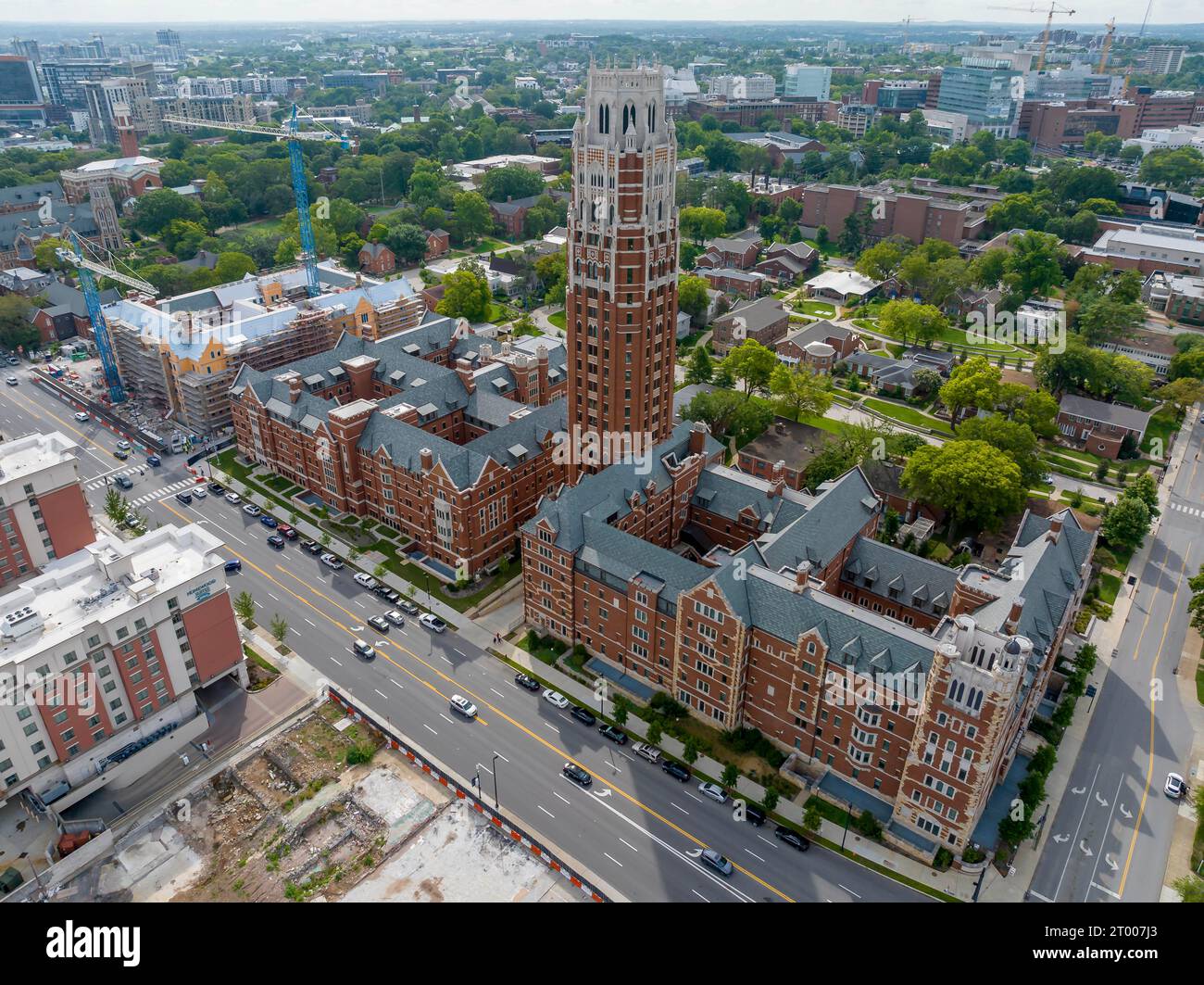 Aerial View Of Vanderbilt University Located In Nashville Tennessee Stock Photo - Alamy