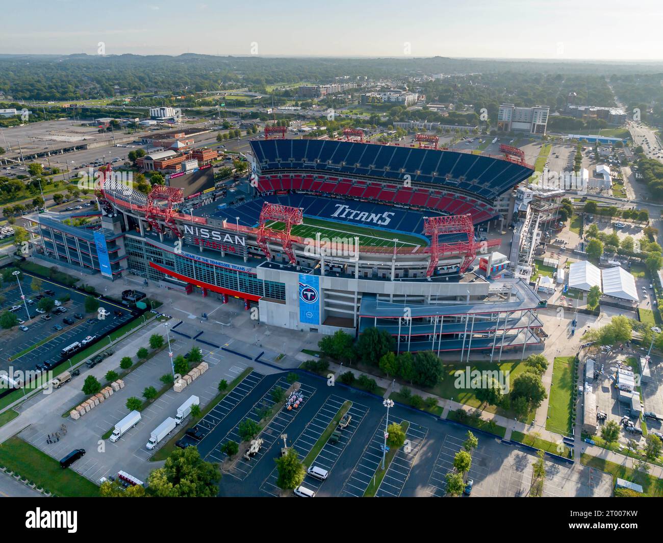 Aerial View Of Nissan Stadium, Home Of The National Football Leagues ...