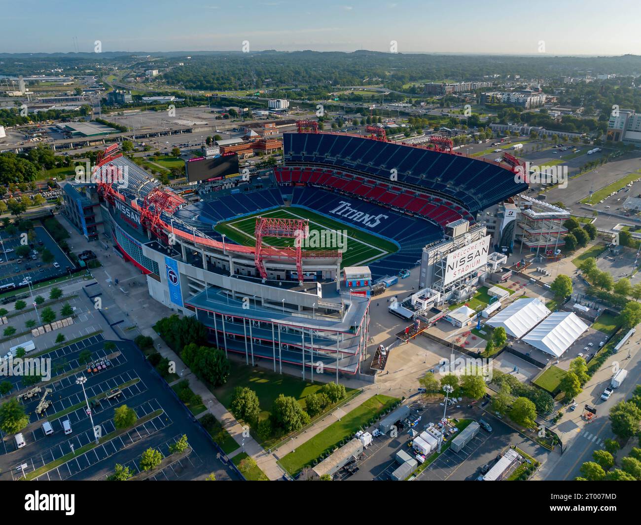 Aerial View Of Nissan Stadium, Home Of The National Football Leagues ...