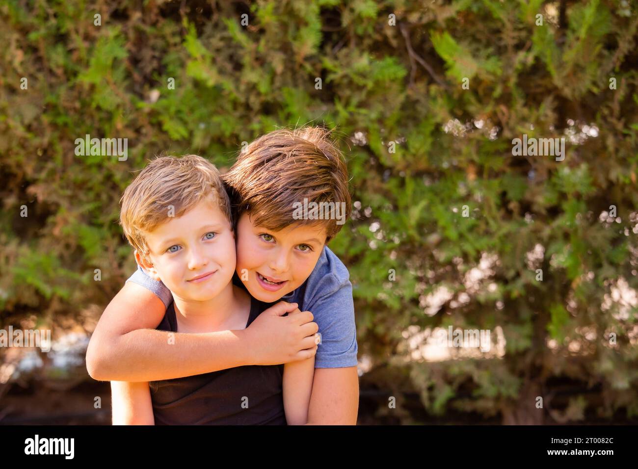 Two brothers. Family photo Stock Photo - Alamy