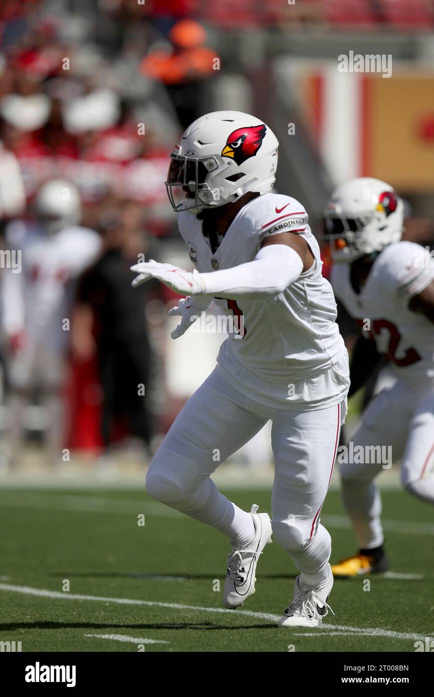 Arizona Cardinals linebacker Kyzir White (7) reacts during an NFL ...