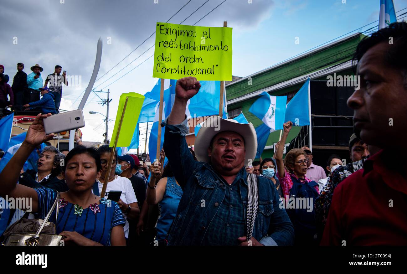 Guatemala City, Guatemala City, Guatemala. 2nd Oct, 2023. Guatemalans ...