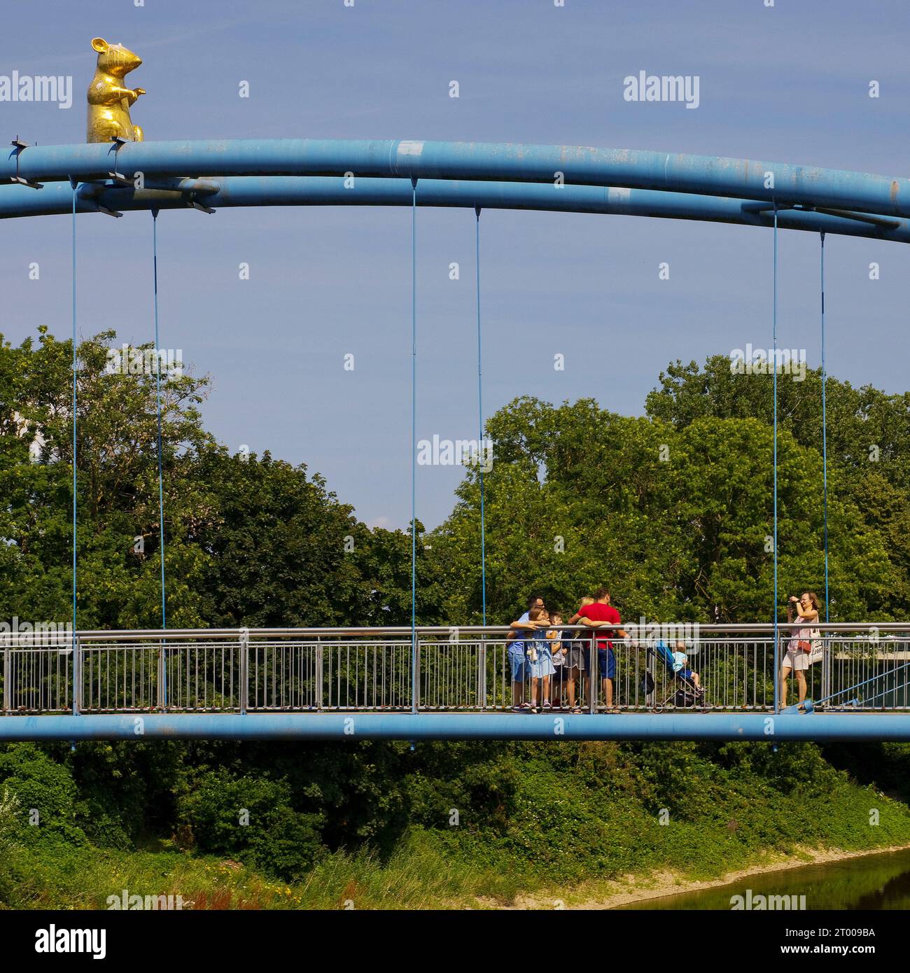 Rat as a reminder of the legend of the Pied Piper on the Werder Bridge ...