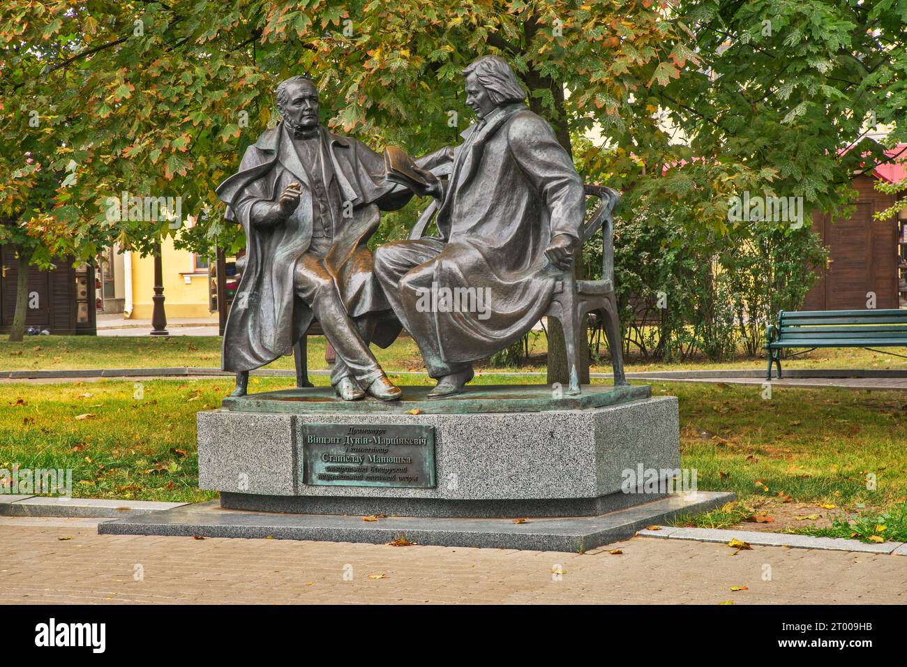 Monument to Vintsent Dunin-Martsinkyevich and Stanislaw Moniuszko at ...