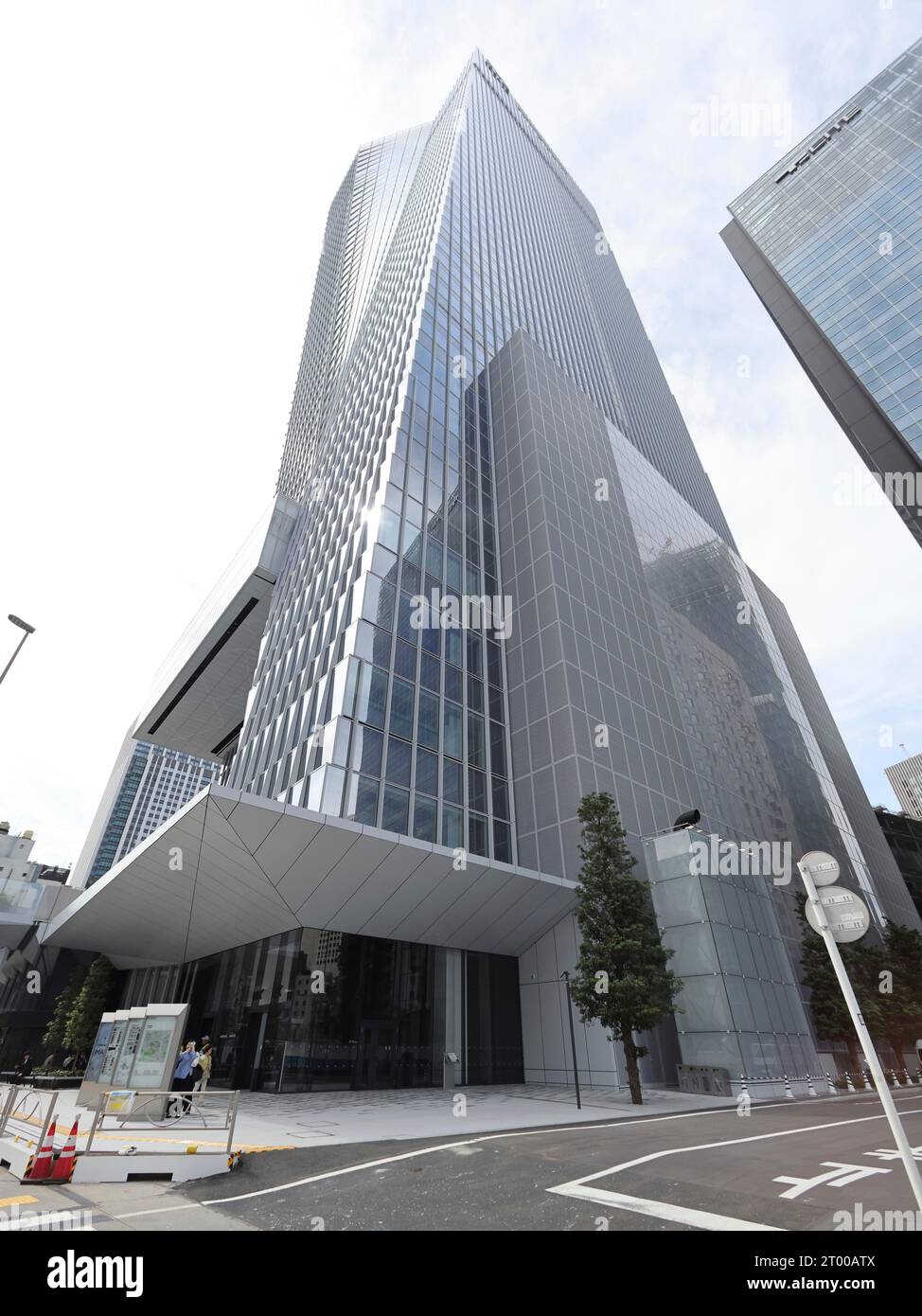 A photo shows "Toranomon Hills Station Tower" where will open Oct. 6th ...