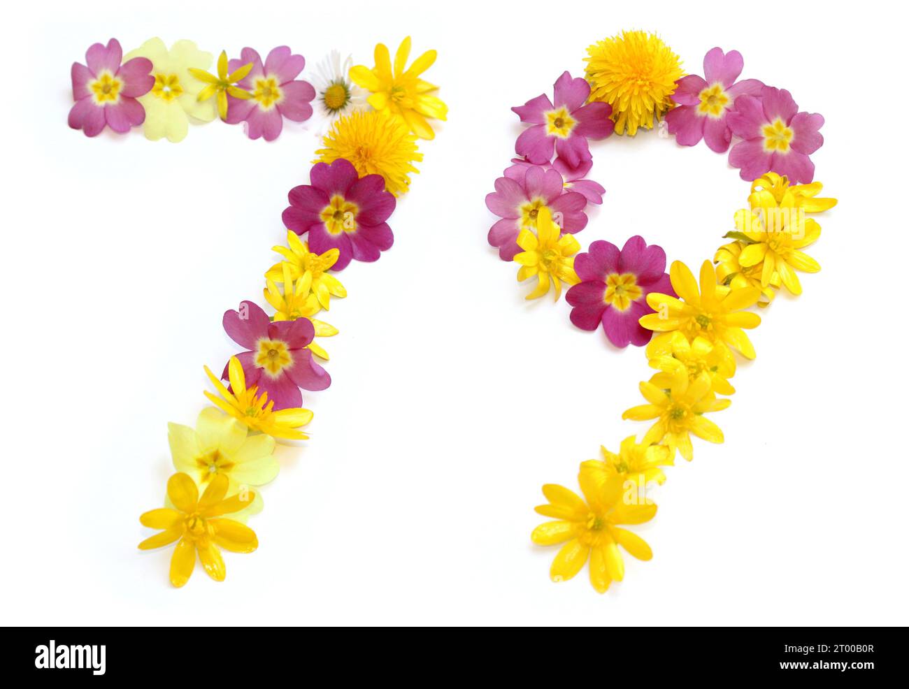 Number seven made from colorful hi-res stock photography and images - Alamy