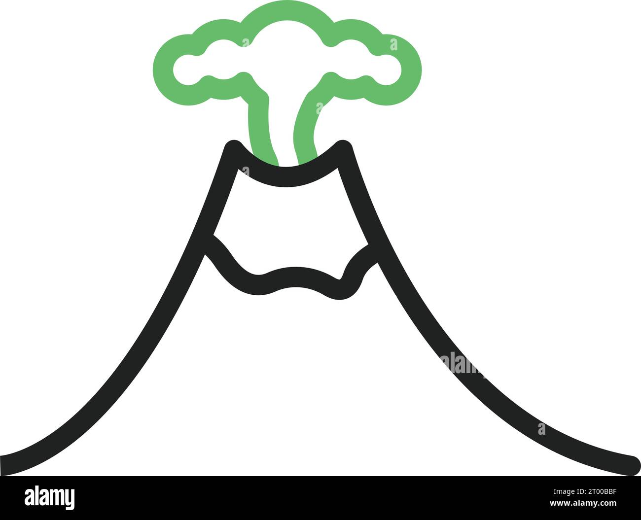Volcano icon vector image Stock Vector Image & Art - Alamy