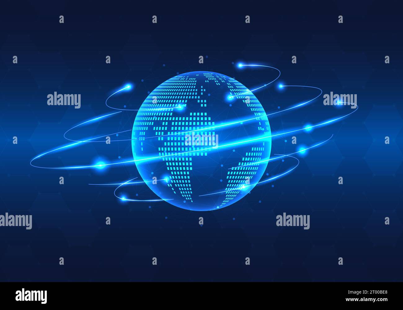 Global technology network that connects with smart technology to ...