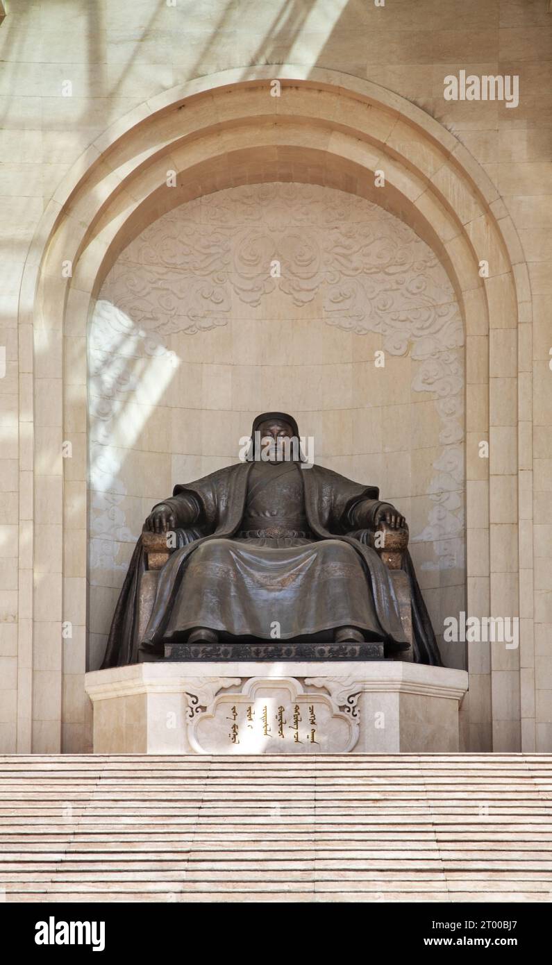 Monument to Chinggis Khaan in Ulaanbaatar. Mongolia Stock Photo - Alamy