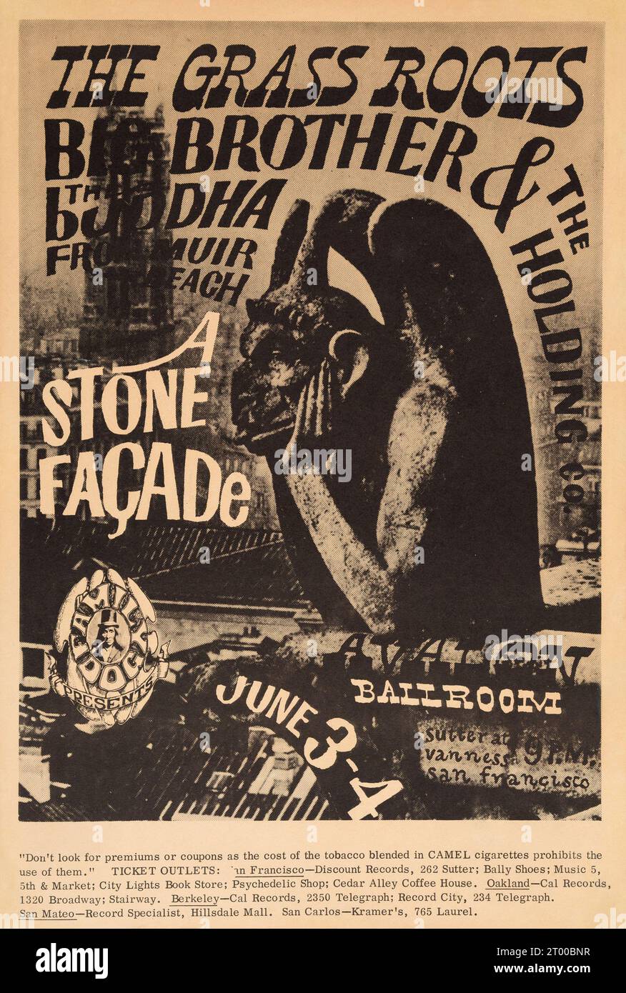 The Grass Roots, Big Brother and the Holding Company "Stone Facade ...