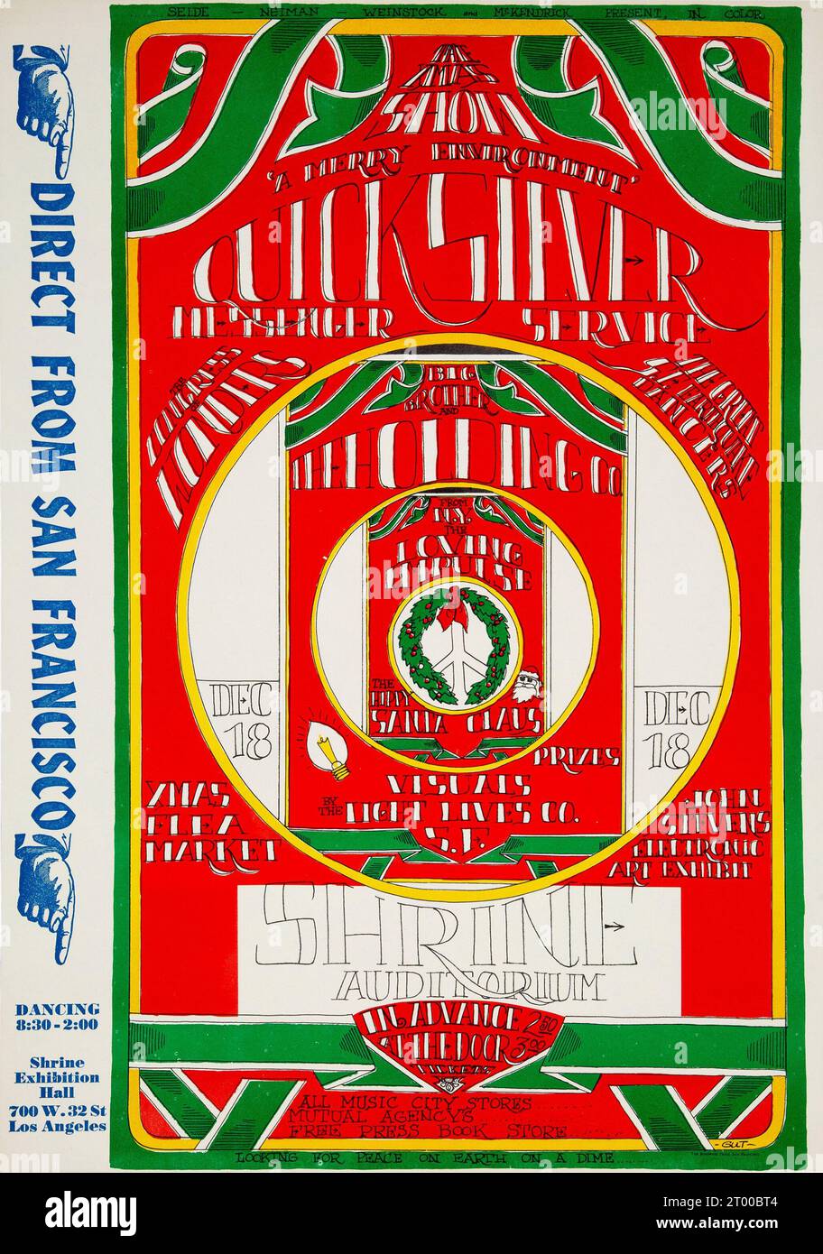 Janis Joplin with Big Brother, QMS "Xmas Show" 1967 Shrine - Los ...