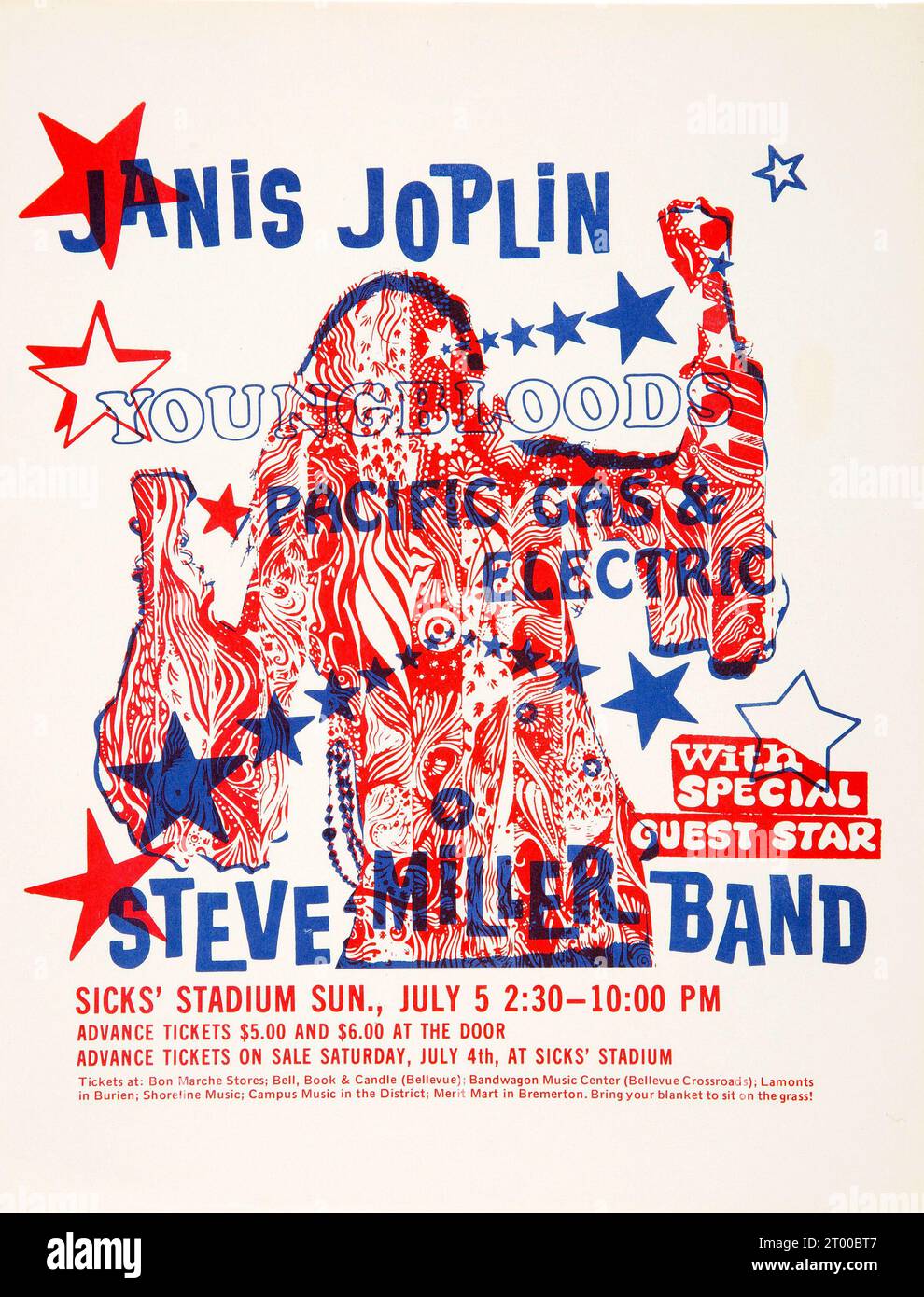 Janis Joplin, Steve Miller, Youngbloods, Pacific Gas & Electric, 1970 ...