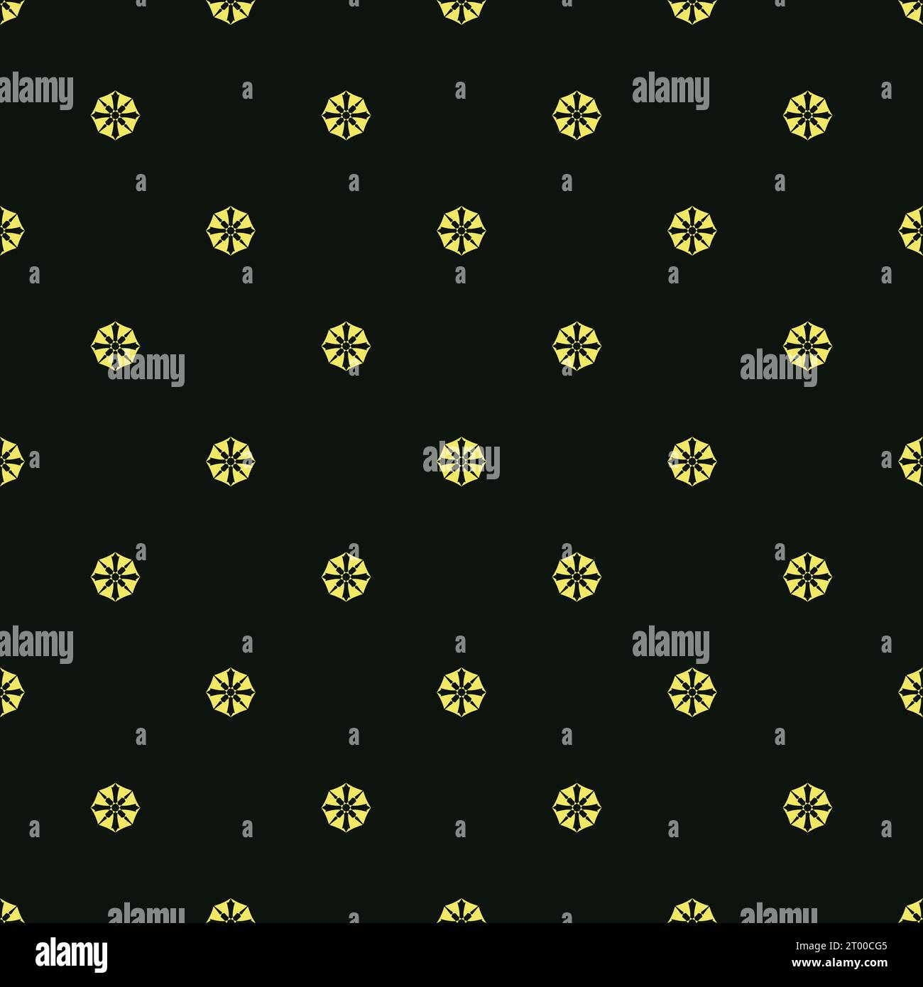 Thai floral seamless pattern. Simple geometric seamless pattern with ...