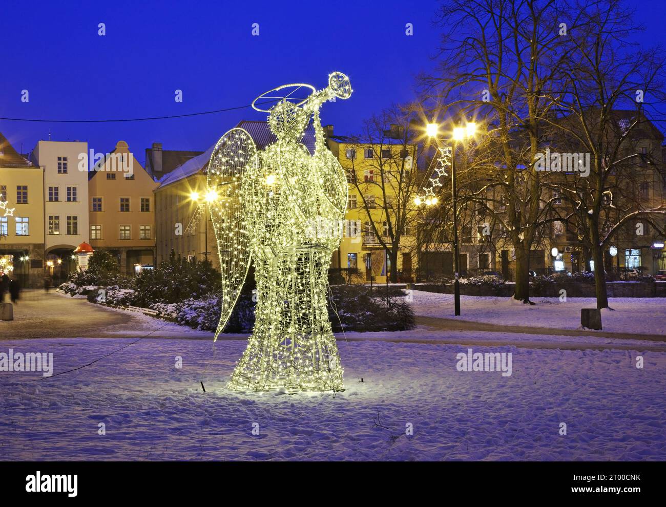 Figure of angel in Torun. Poland Stock Photo - Alamy
