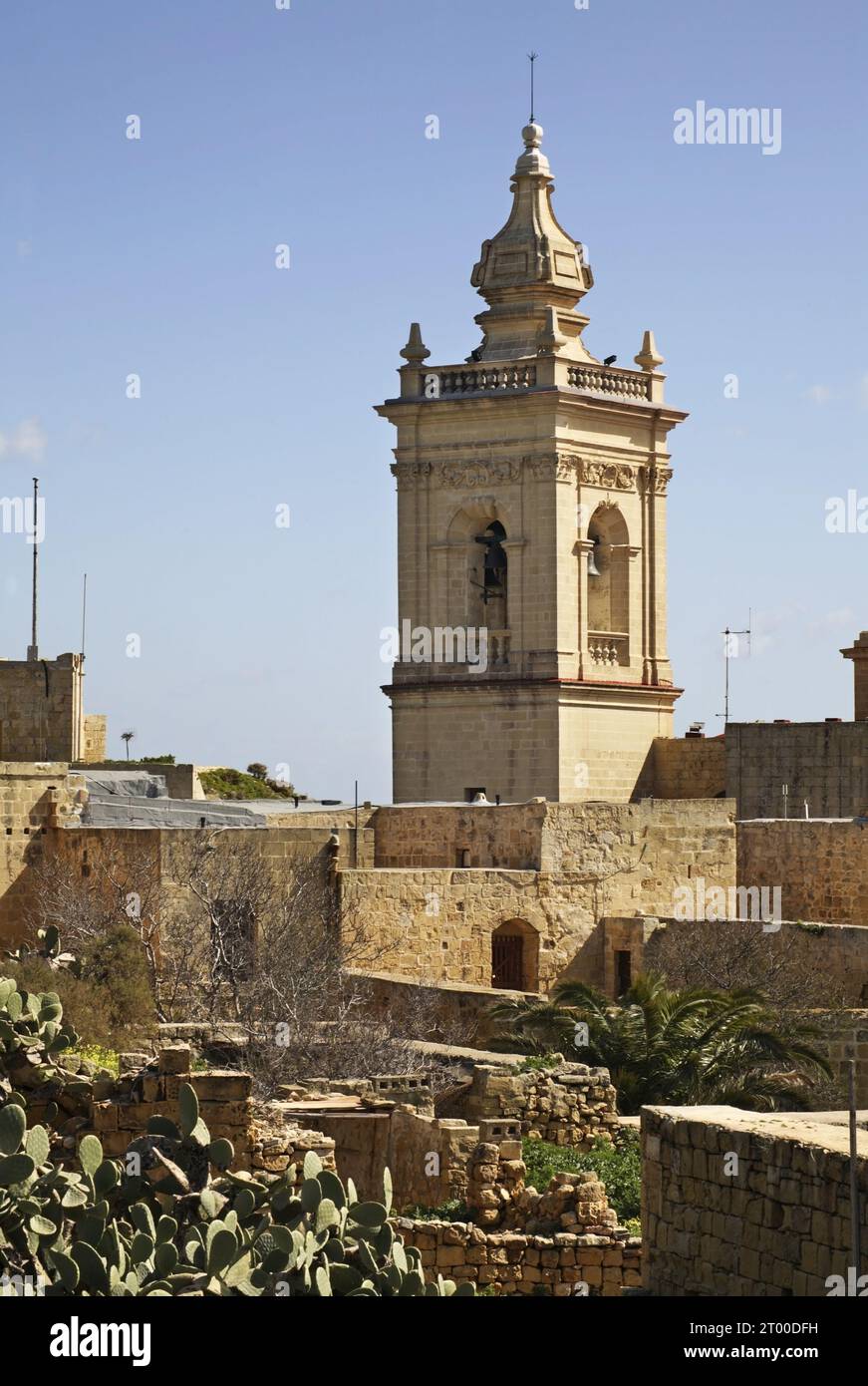 Cathedral of Assumption of Blessed Virgin Mary in Victoria. Gozo island ...