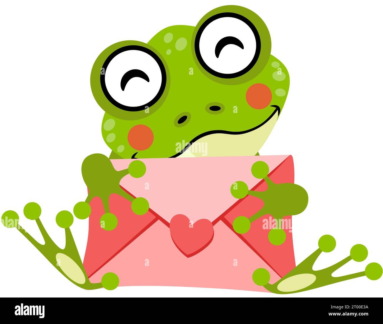 Valentine frog love illustration hi-res stock photography and images ...