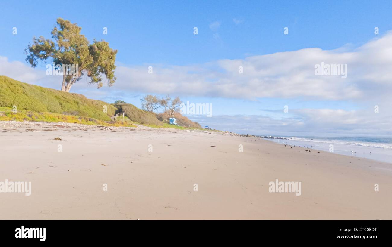 Desolate El Capitan Beach in California Winter Stock Photo - Alamy