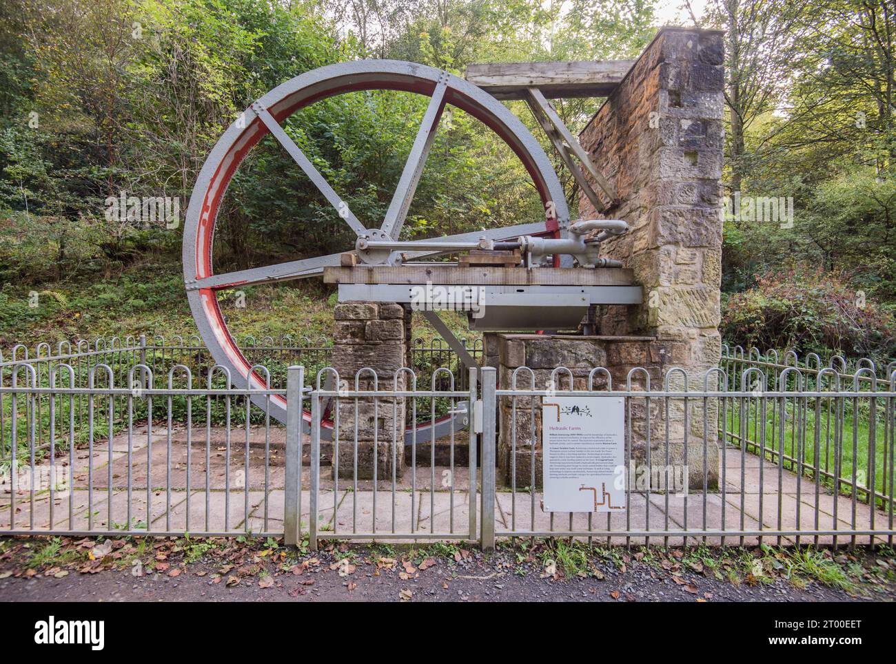 A breastshot waterwheel powered water pump Cragside. Electrifying the ...