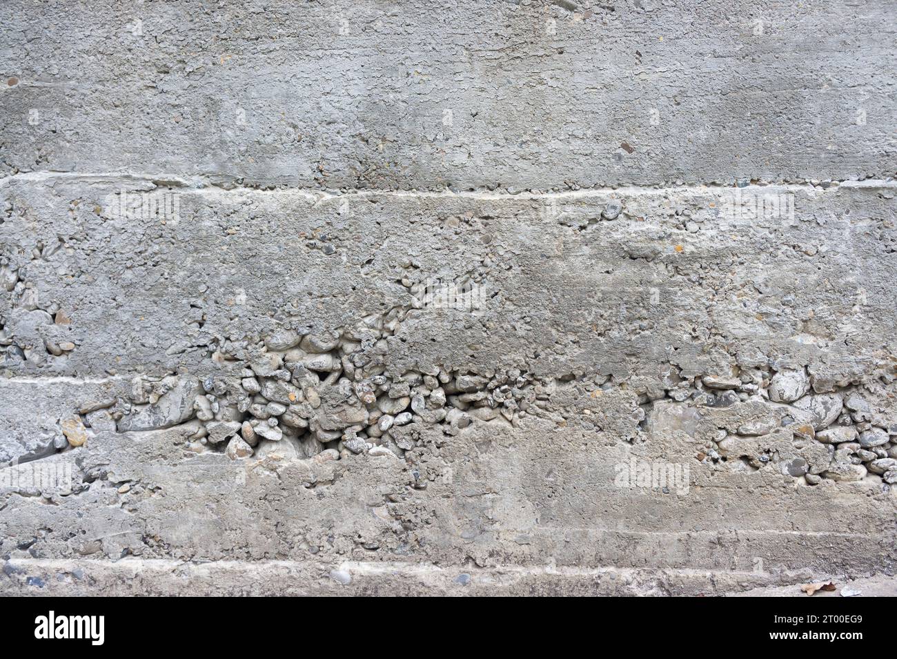Concrete Wall. Texture with Formwork Marks, Potholes and Indentations ...