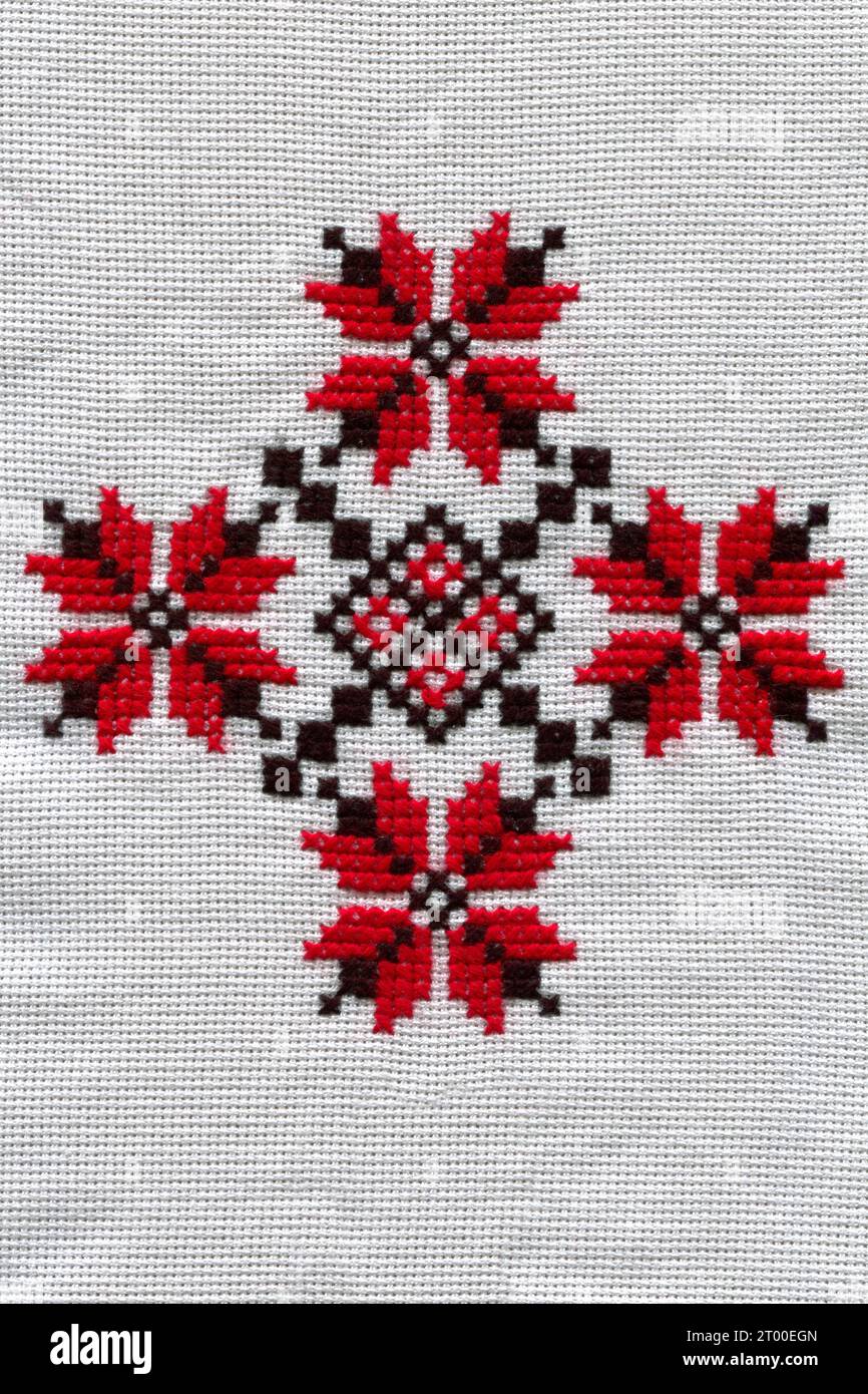 Traditional ukrainian embroidery. Ukrainian culture concept Stock Photo ...