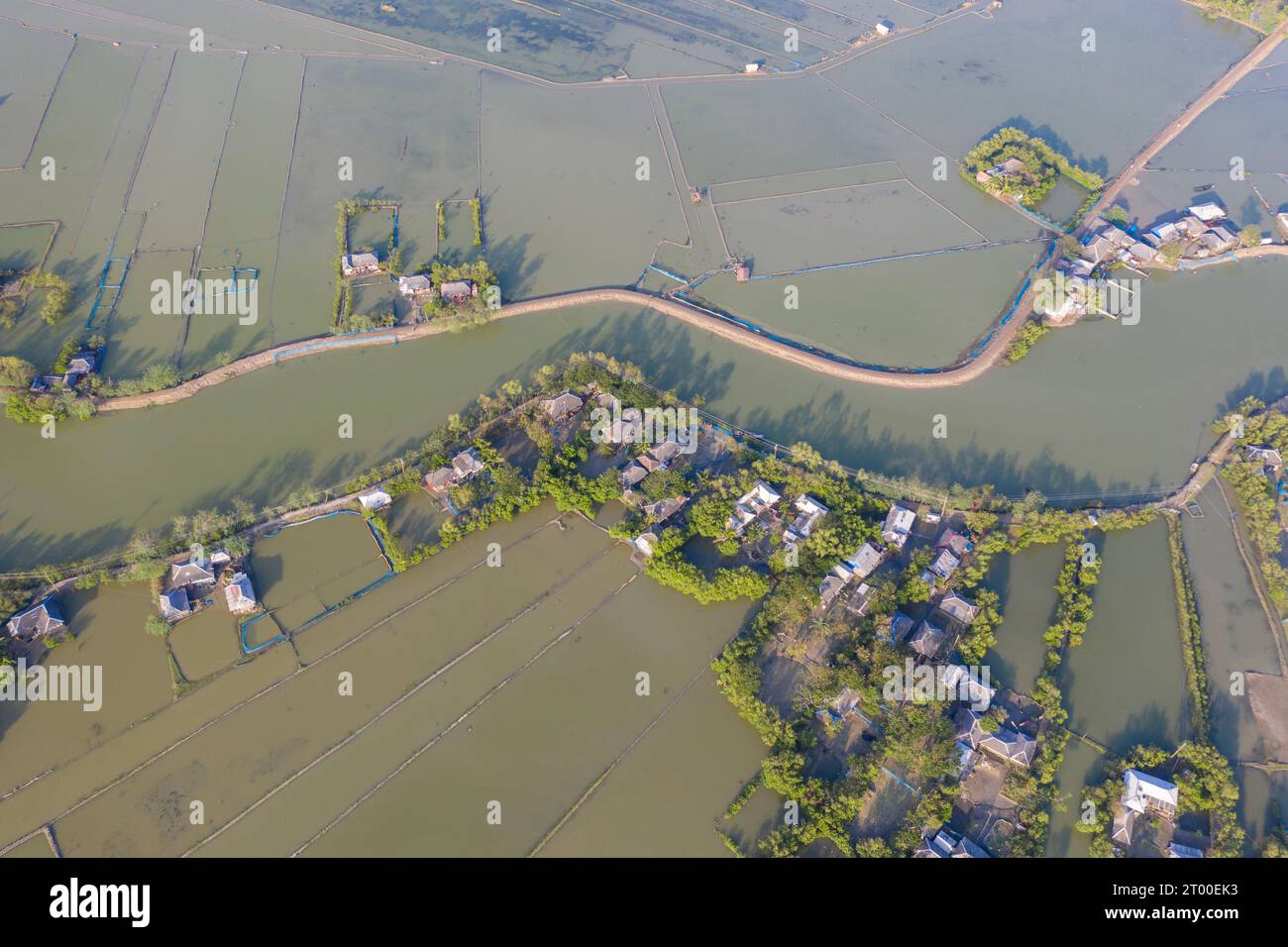 View of a desiccated floodplain at Gabura union in Shyamnagar Upajila ...