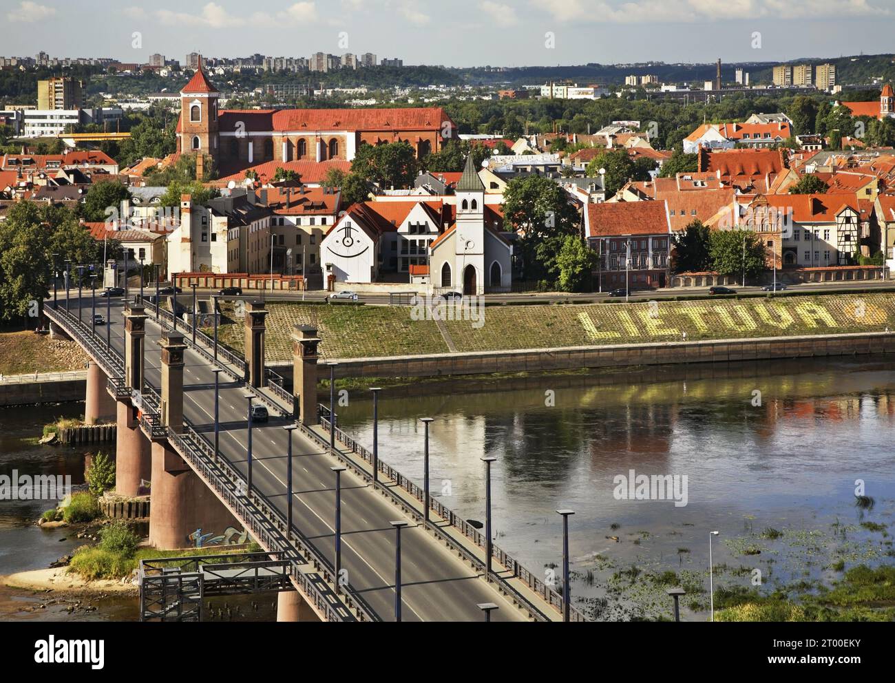 Vytautas Great Bridge in Kaunas. Lithuania Stock Photo - Alamy