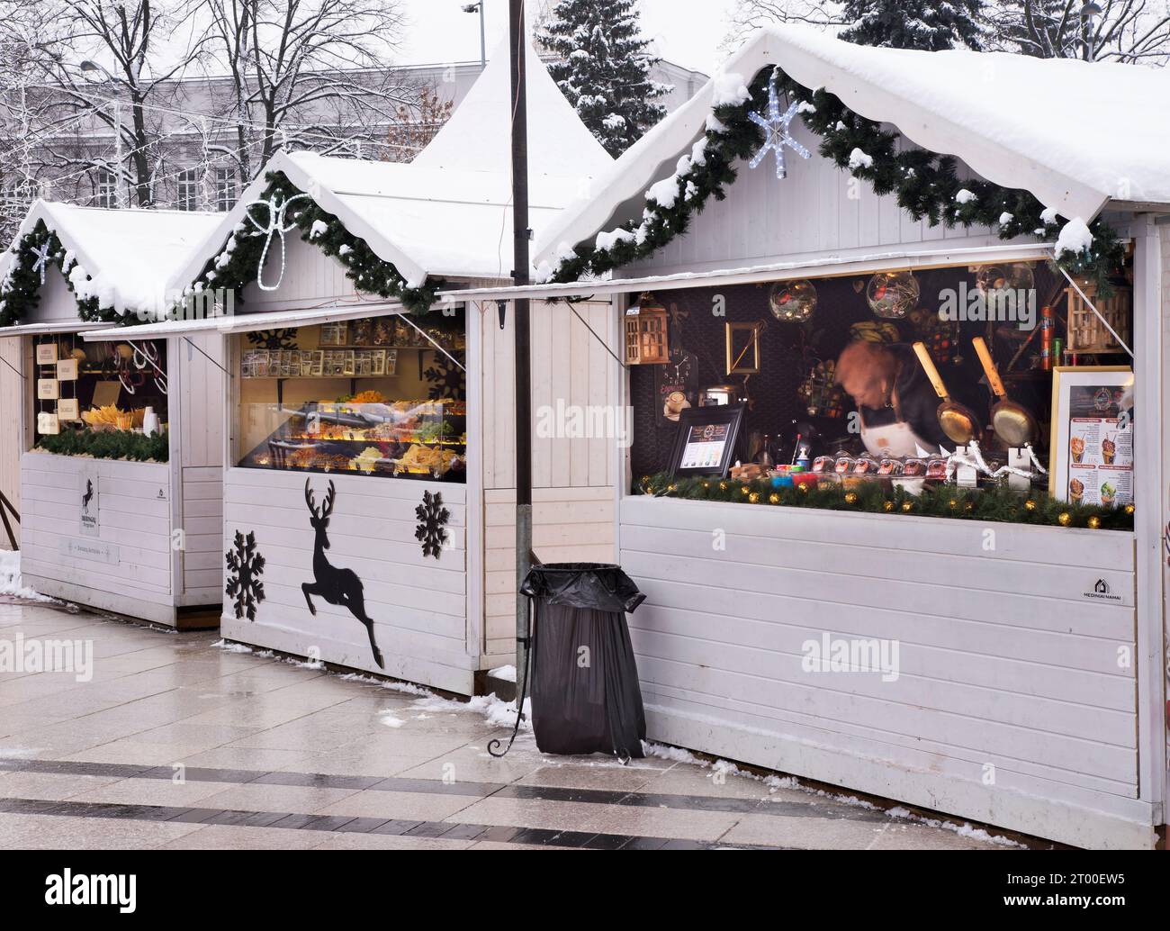 Cathedral square in Vilnius. Lithuania Stock Photo - Alamy