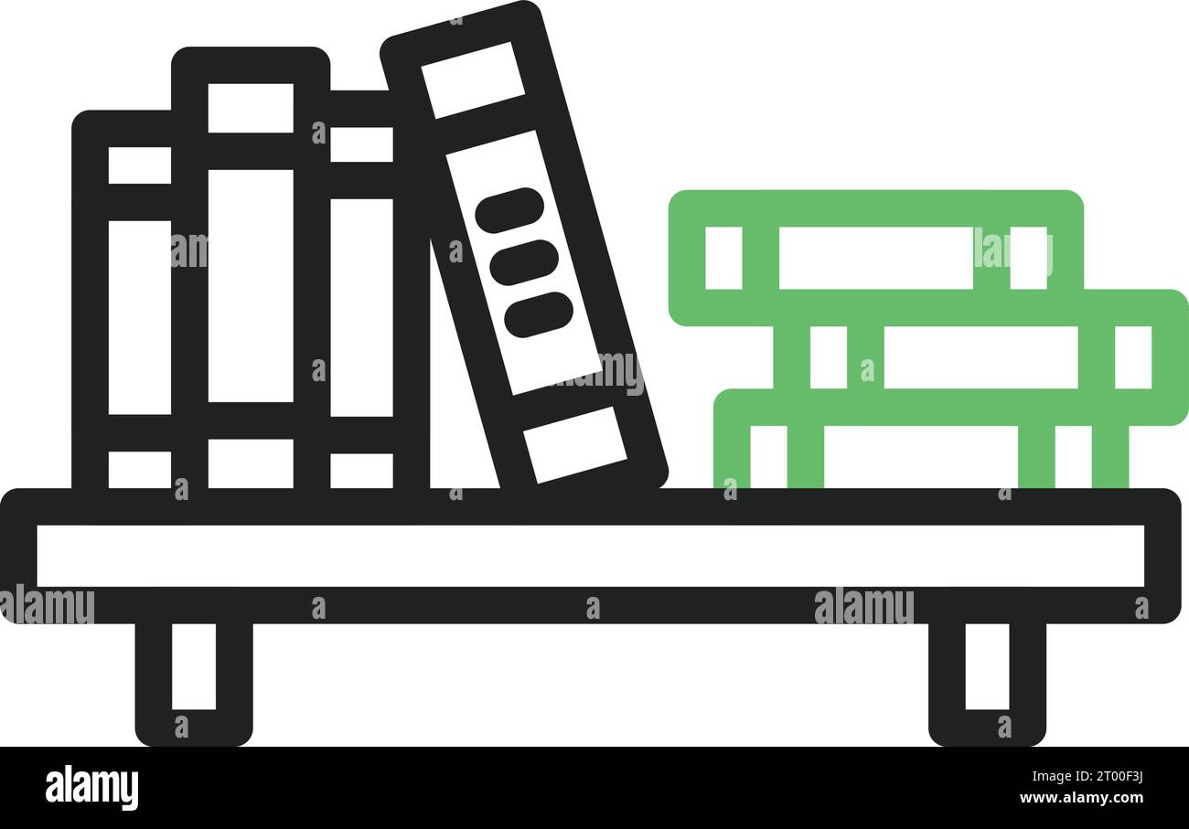 Bookshelf icon vector image Stock Vector Image & Art - Alamy