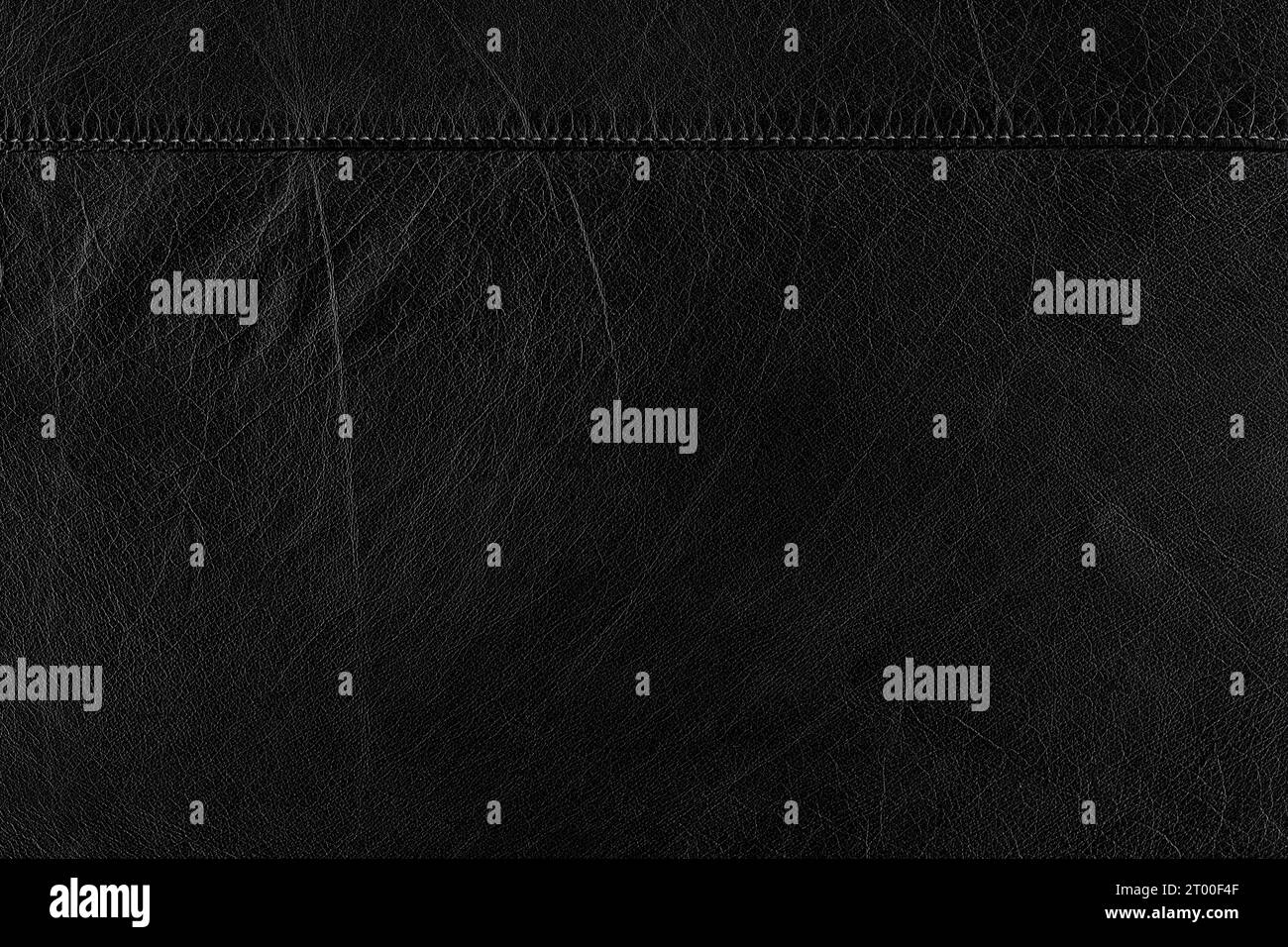 Black calf leather texture. The skin is bovine with stitching Stock ...