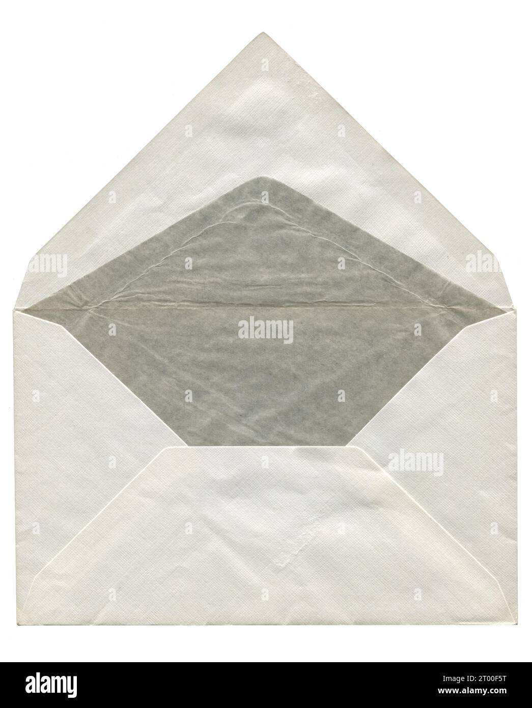 Vintage envelope front. isolated on white background. Letter top view ...