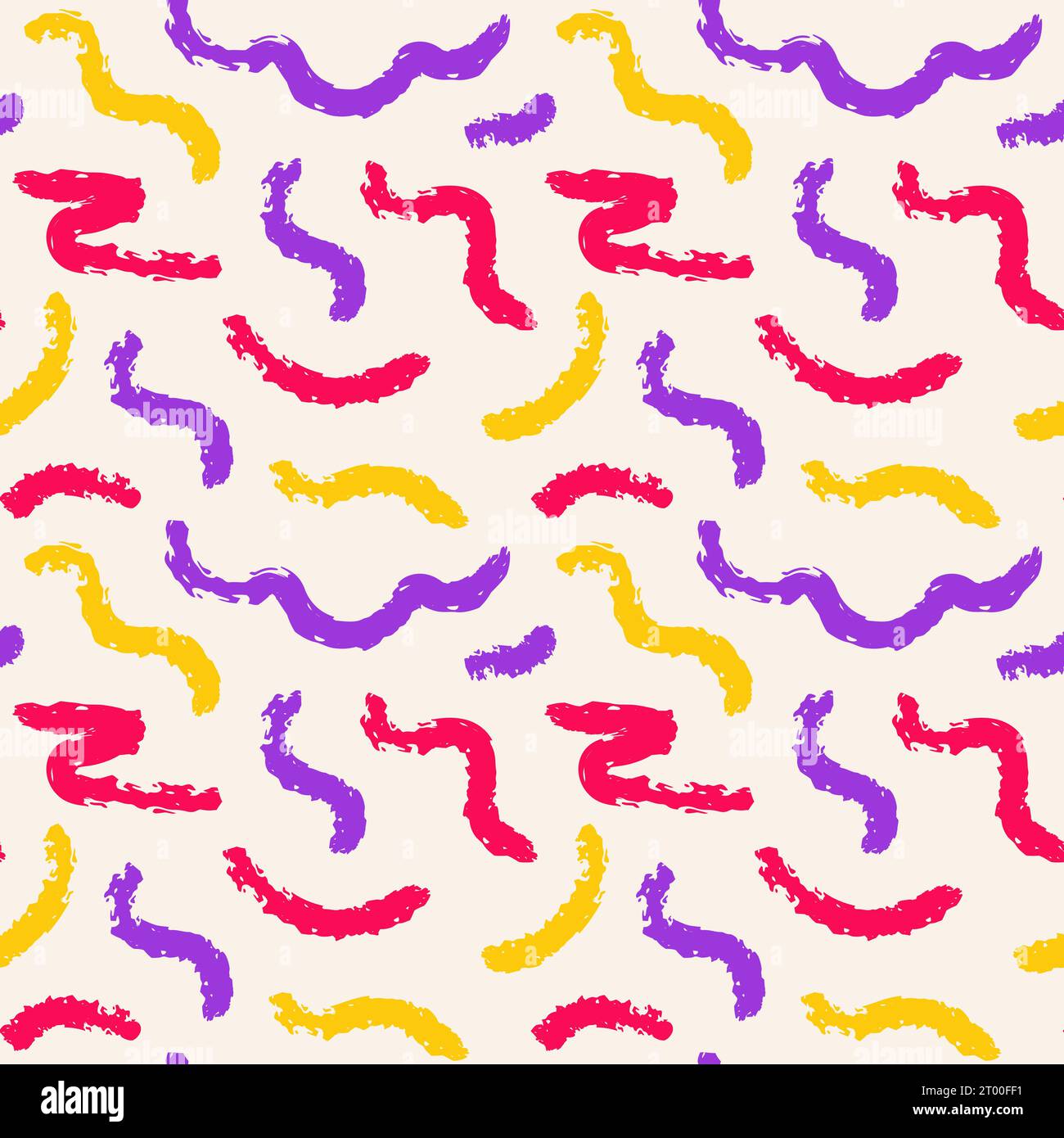 Seamless pattern of charcoal crayon pencil colored emphasis, squiggles ... Seamless pattern of charcoal crayon pencil colored emphasis, squiggles ...