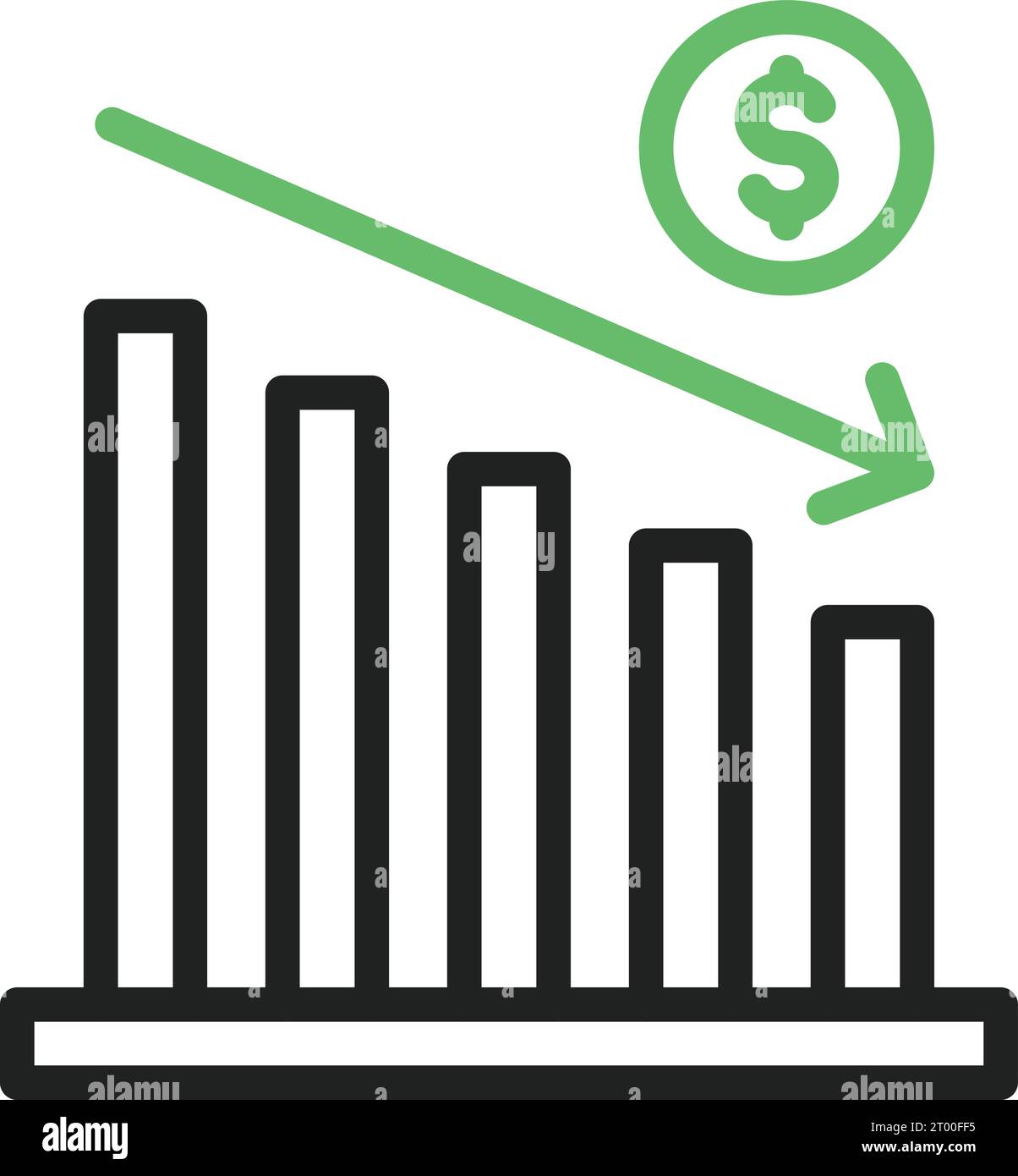 Decrease icon vector image Stock Vector Image & Art - Alamy