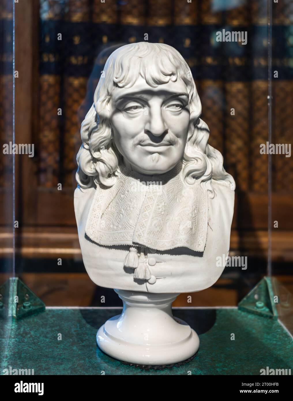 A bust of 17th century French philisopher René Descartes in the Museum ...