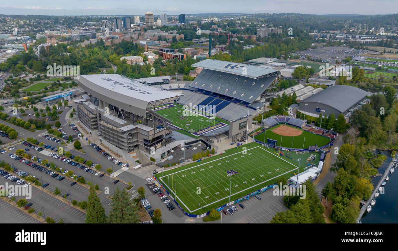 Aerial View Of Husky Stadium On The Campus Of The University Of ...