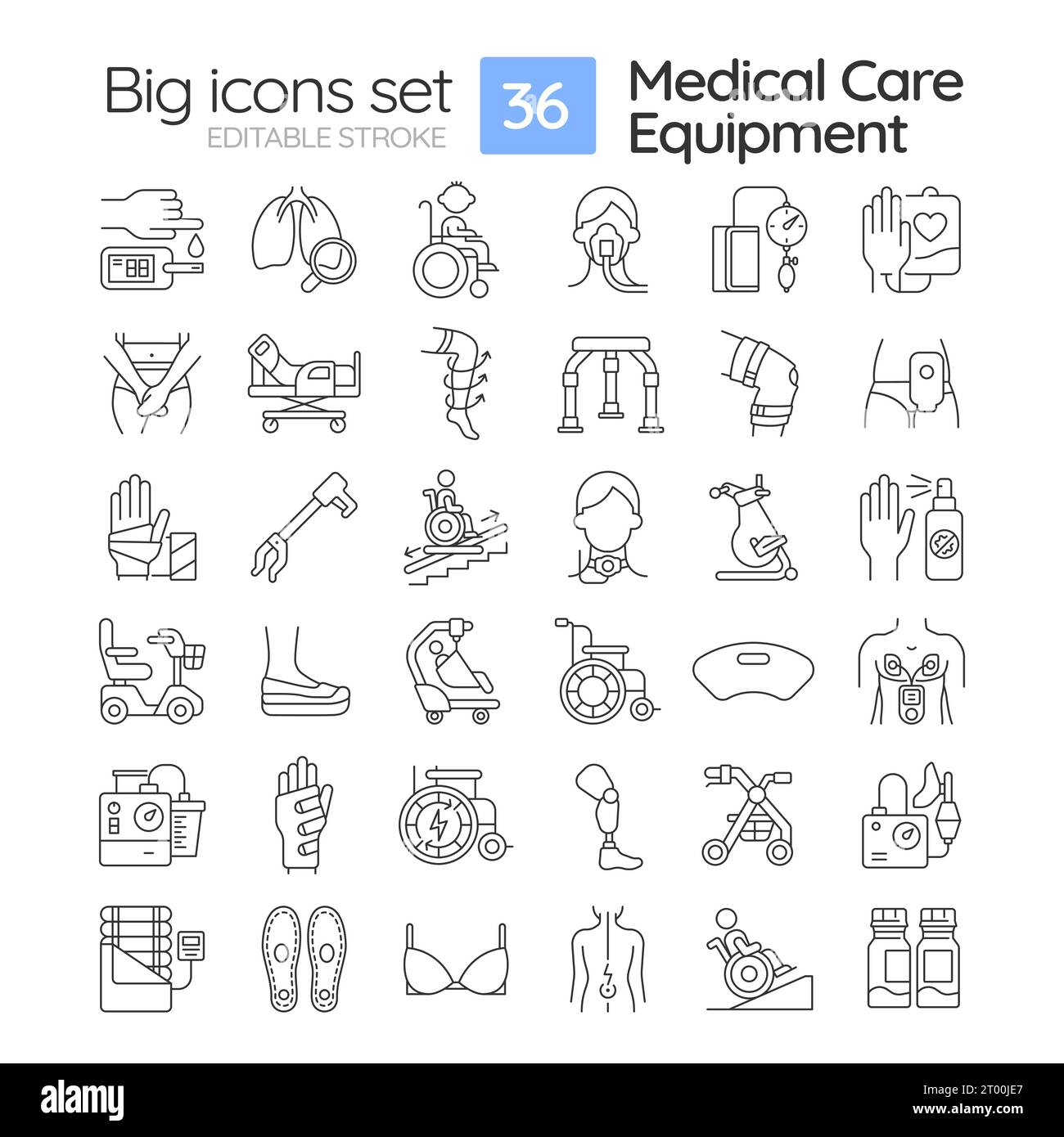 2D customizable black medical equipment icons set Stock Vector Image ... 2D customizable black medical equipment icons set Stock Vector Image ...