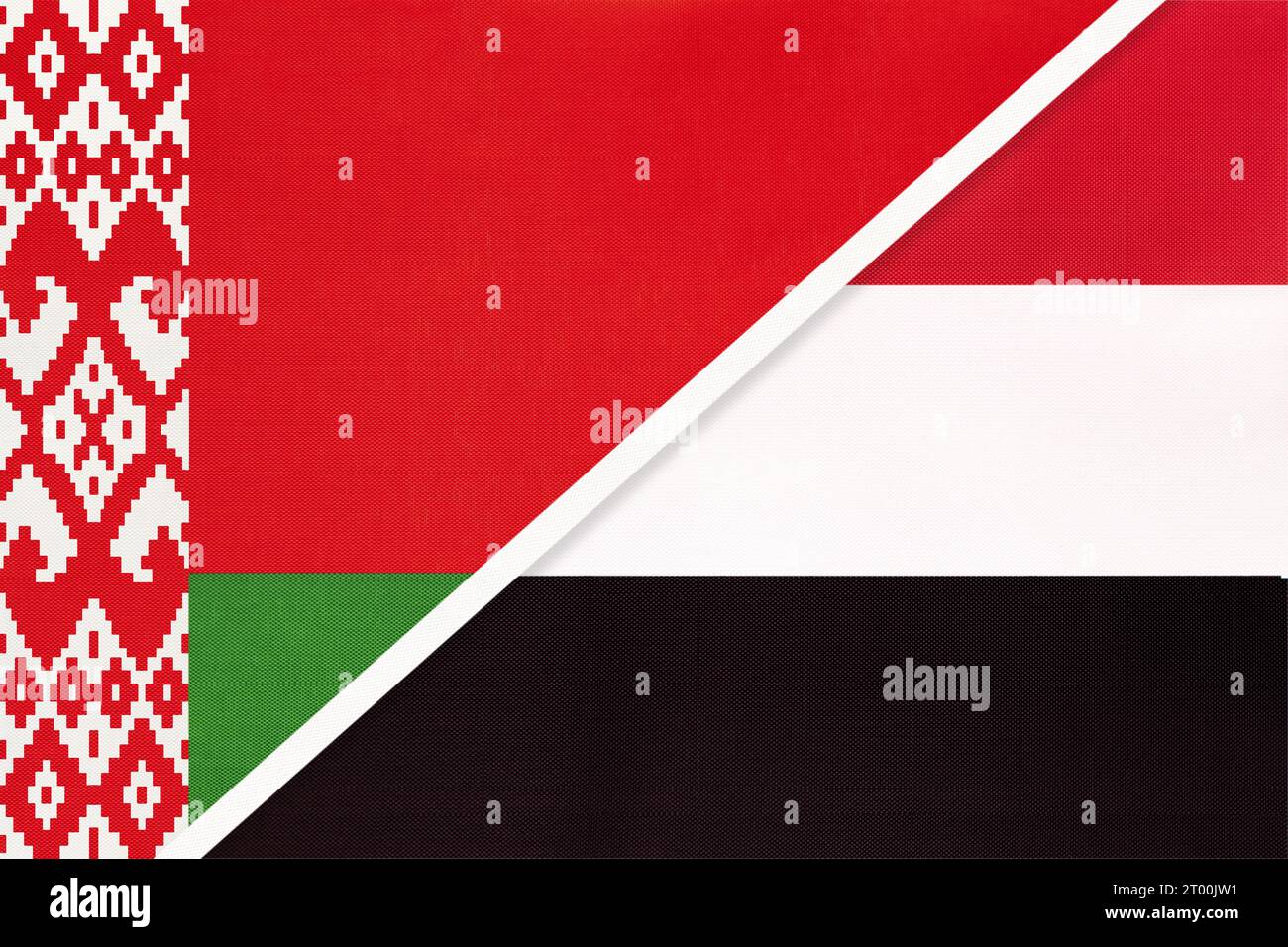 Belarus and Yemen, symbol of country. Belarusian vs Yemeni national ...