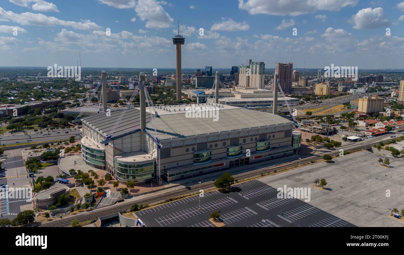 Aerial View Of The Alamodome In The City Of San Antonio, Texas Stock Photo - Alamy