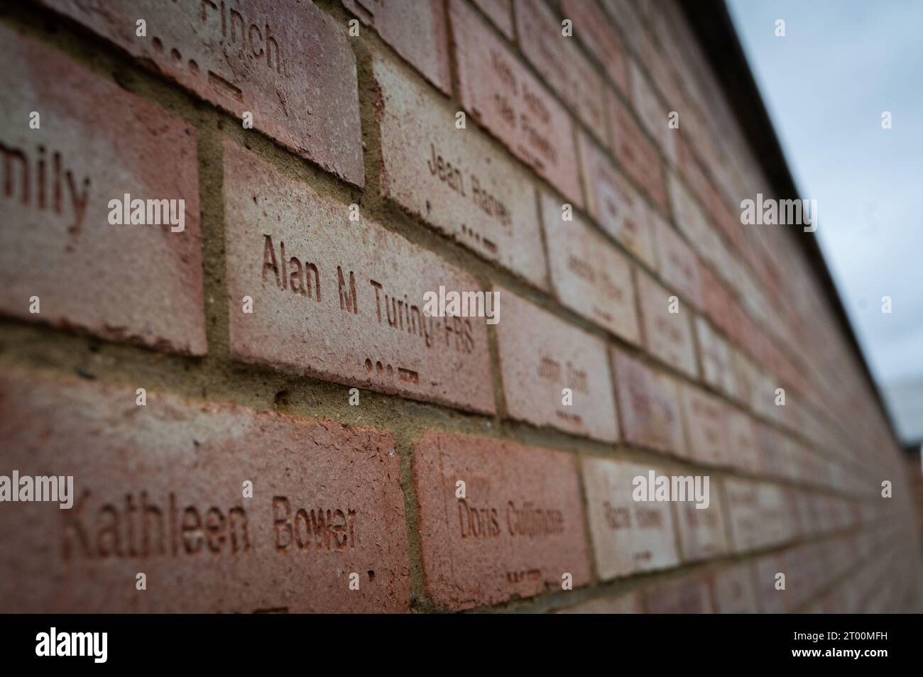 Codebreakers Wall.Bletchley Park, once the home of British Codebreaking ...