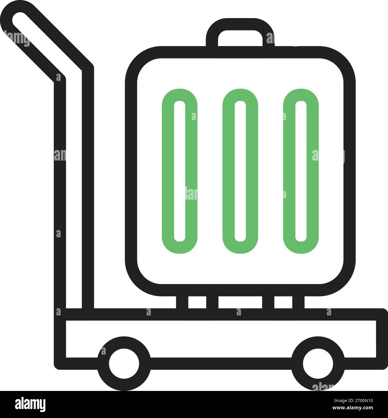 Luggage Cart icon vector image Stock Vector Image & Art - Alamy