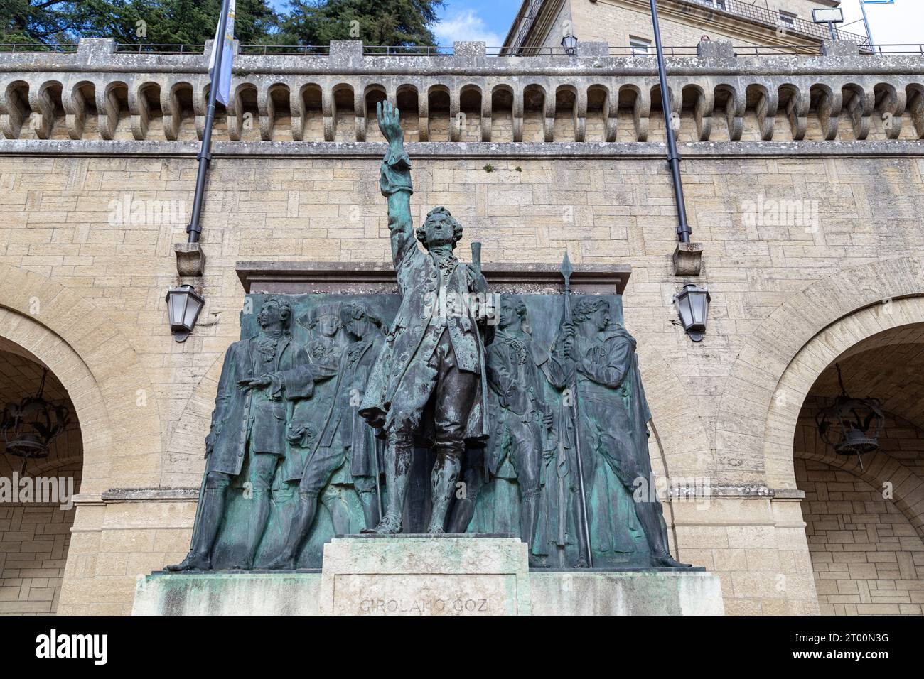 SAN MARINO, SAN MARINO - MARTH 11, 2023: This is a monument to the ...