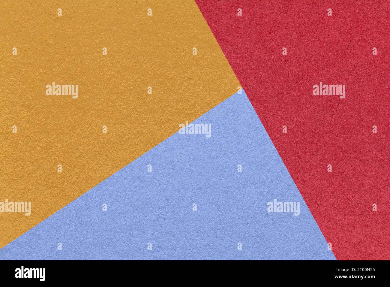 Texture of craft red, blue and orange shade color paper background ...