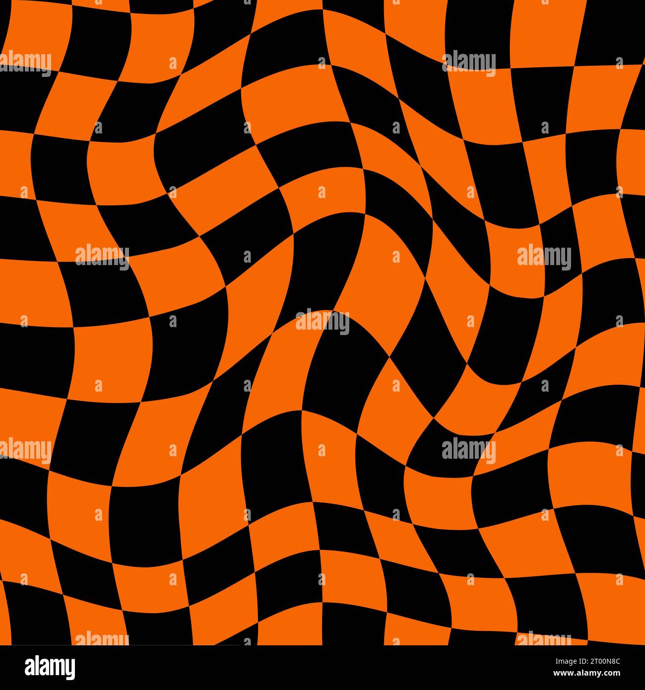 Halloween optical psychedelic pattern, wavy background. Vector ...