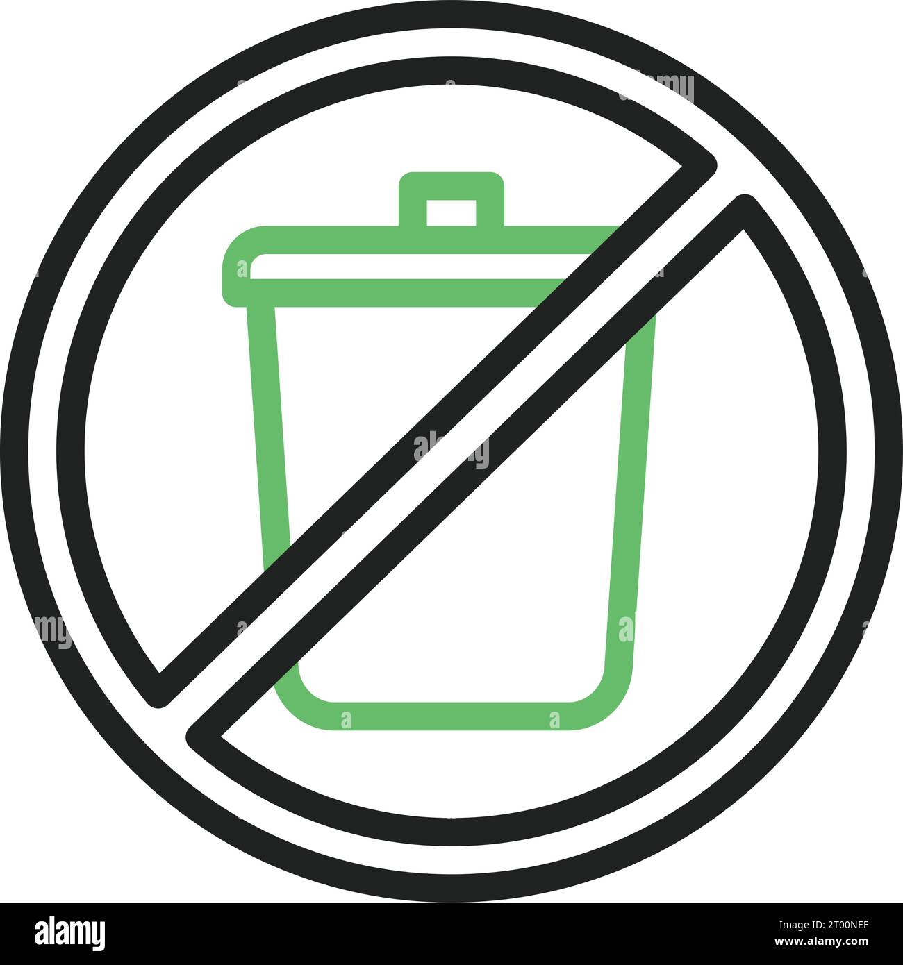 No littering isolated on Stock Vector Images - Alamy