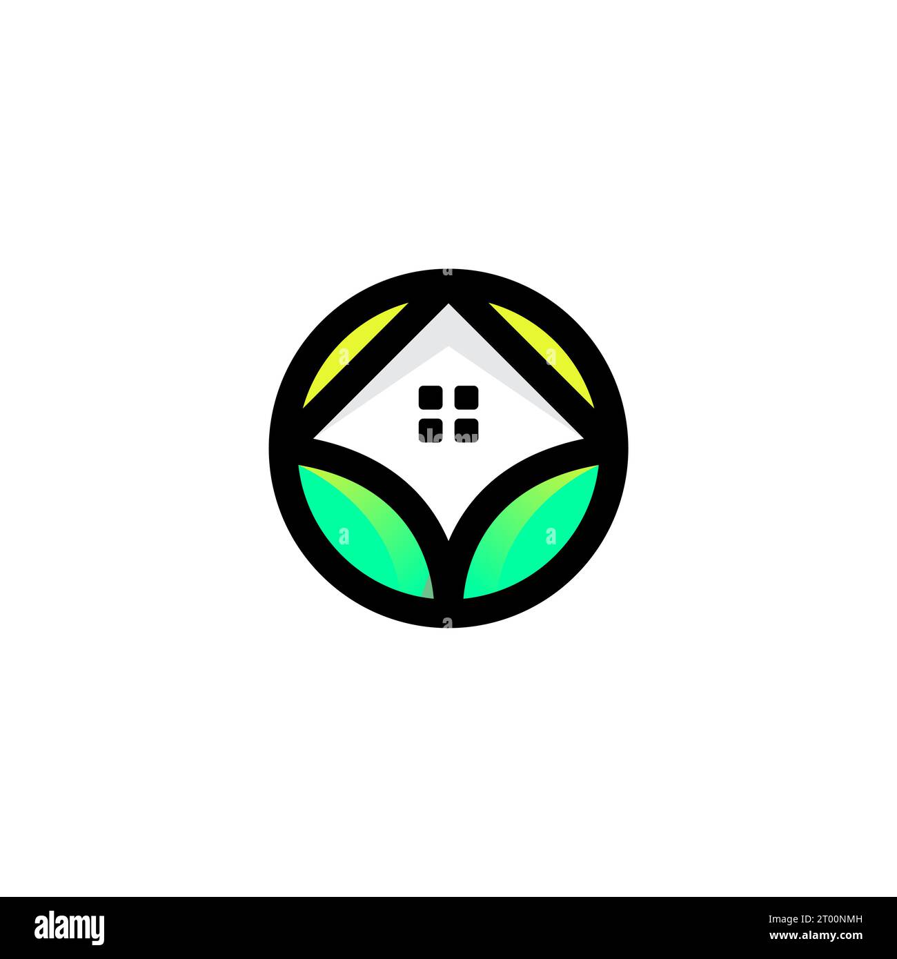 Eco friendly house logo. home leaf logo design Stock Vector Image & Art ...