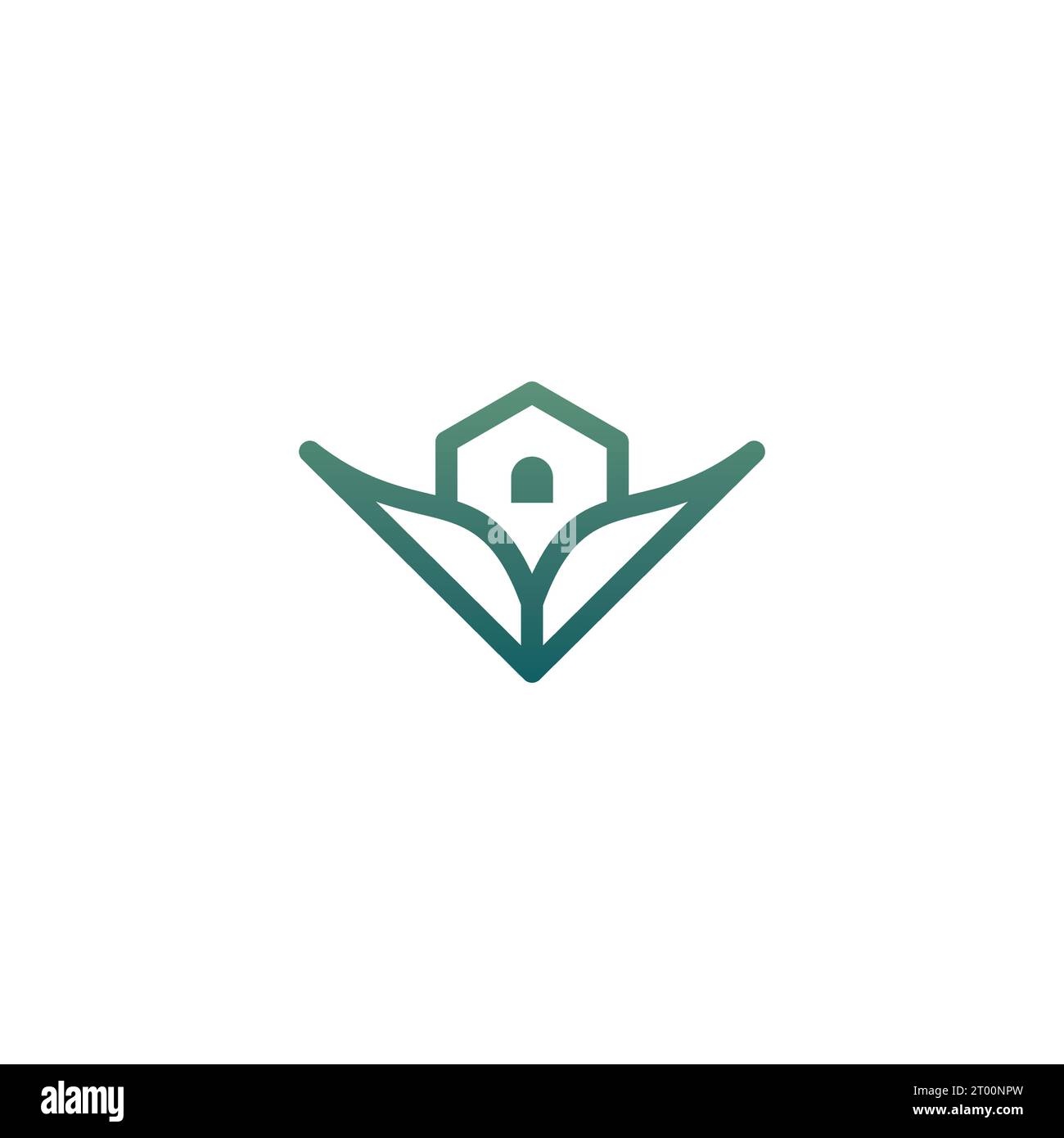Letter V Leaf Home logo. Eco Friendly house logo Stock Vector Image ...