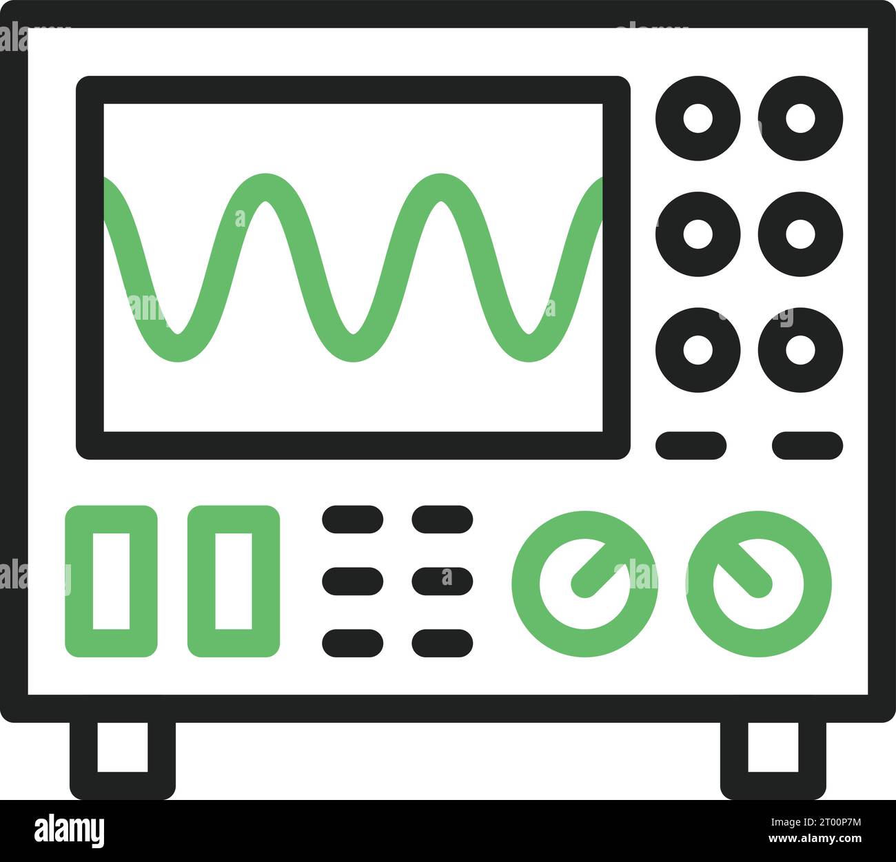 Oscilloscope icon vector image Stock Vector Image & Art - Alamy