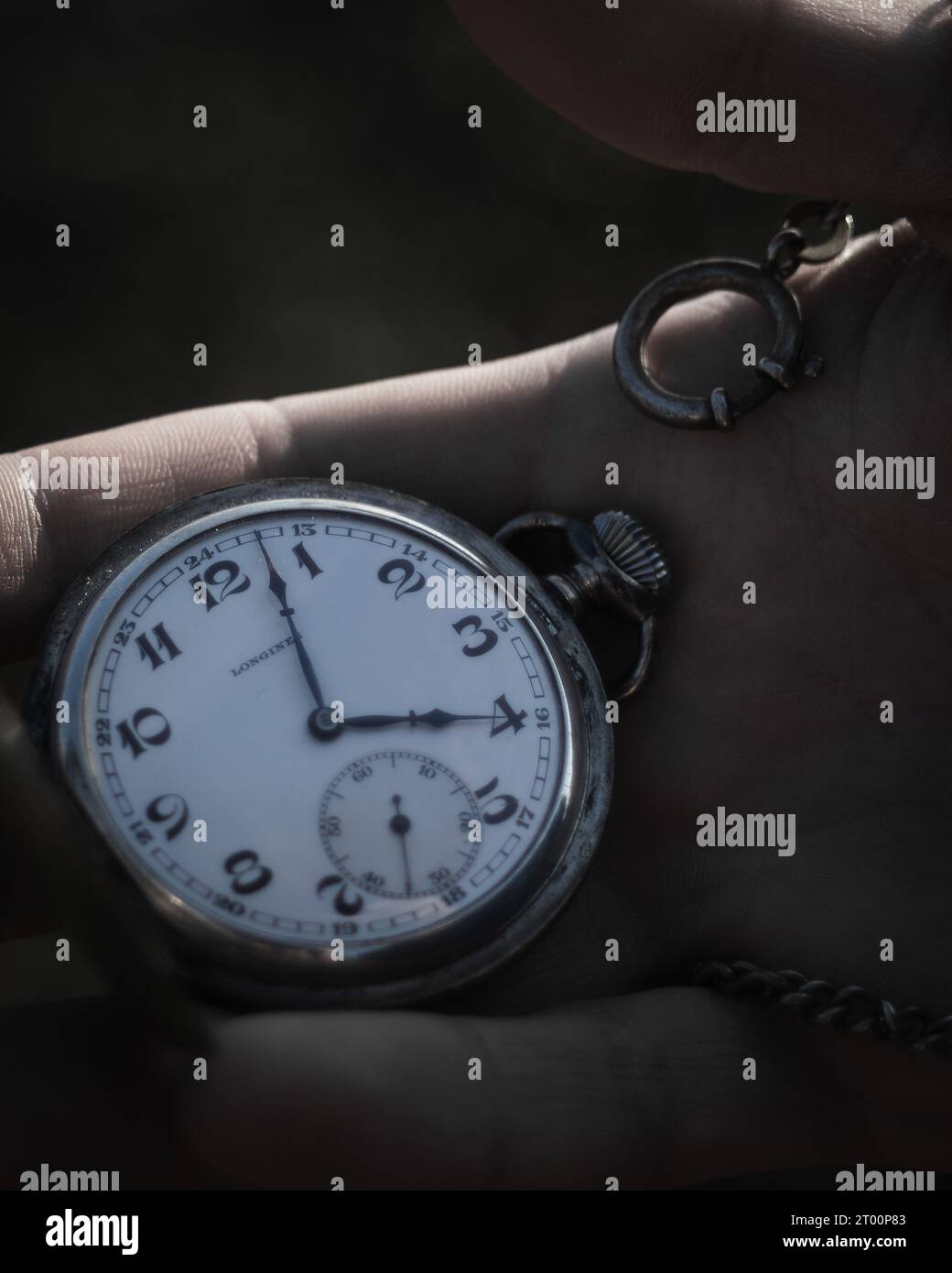 hand holding an old pocket watch Stock Photo - Alamy