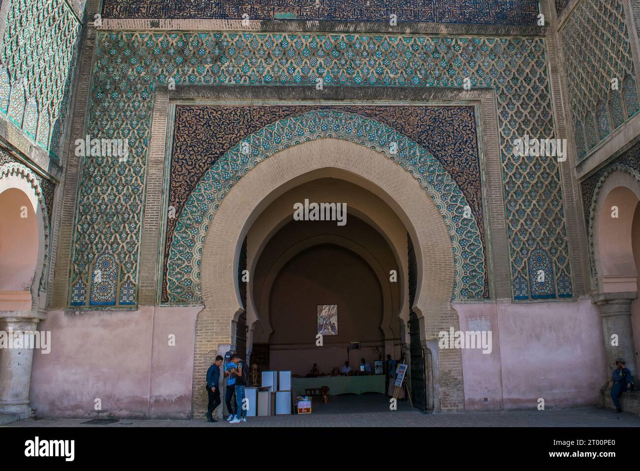 The Bab el-Mansour, the historic monumental gate in the old city of ...