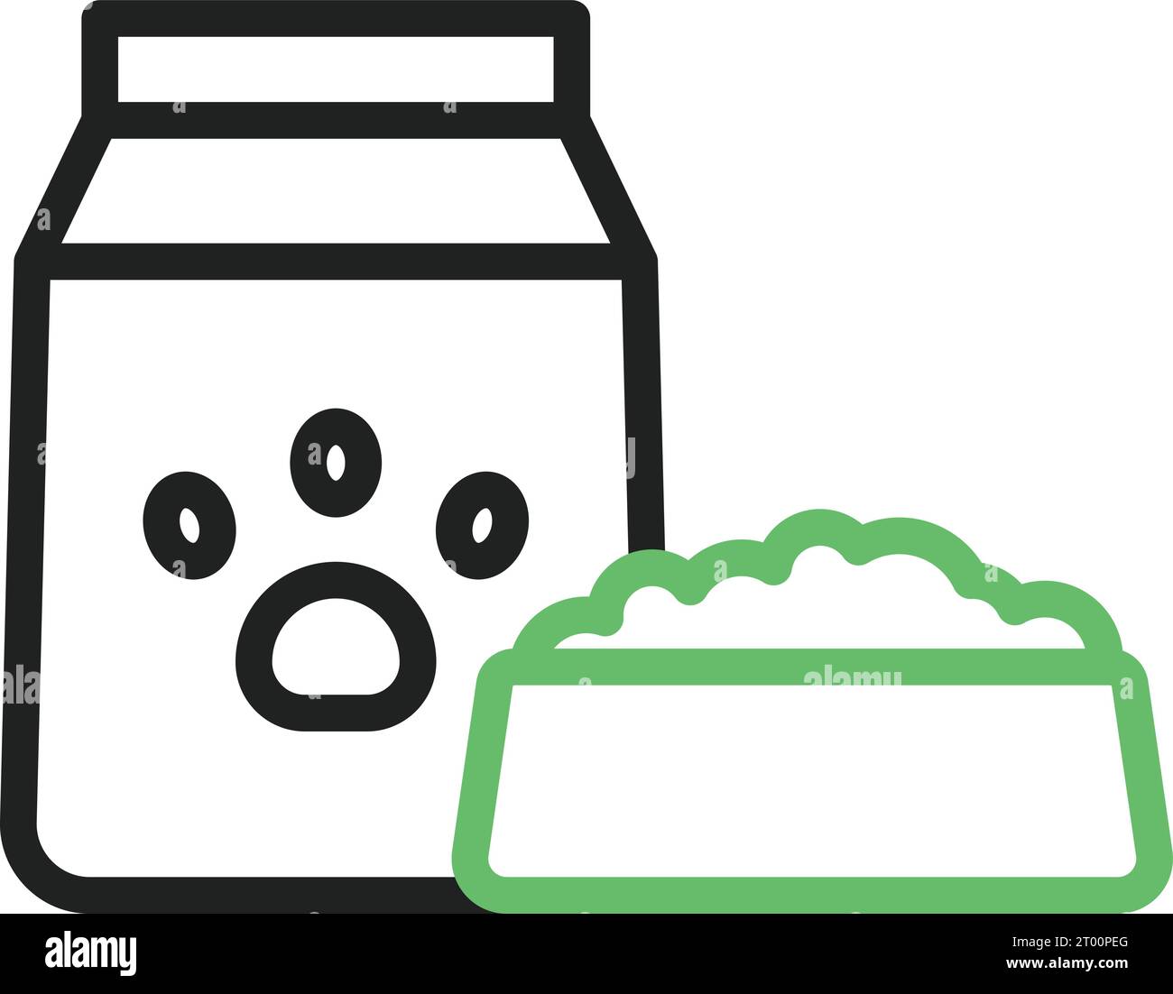 Dog food wet dry Stock Vector Images - Alamy