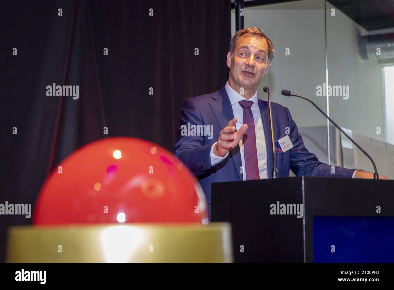 Brussels, Belgium. 03rd Oct, 2023. Prime Minister Alexander De Croo ...